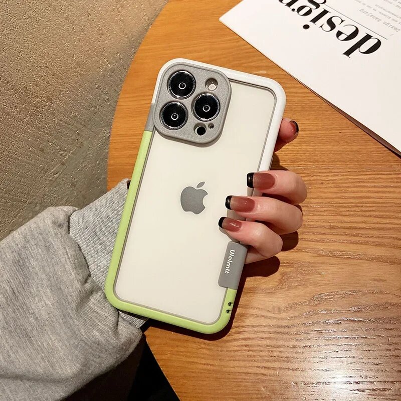 Чехол для iPhone 17 ProMax Зеленый White Green, силикон