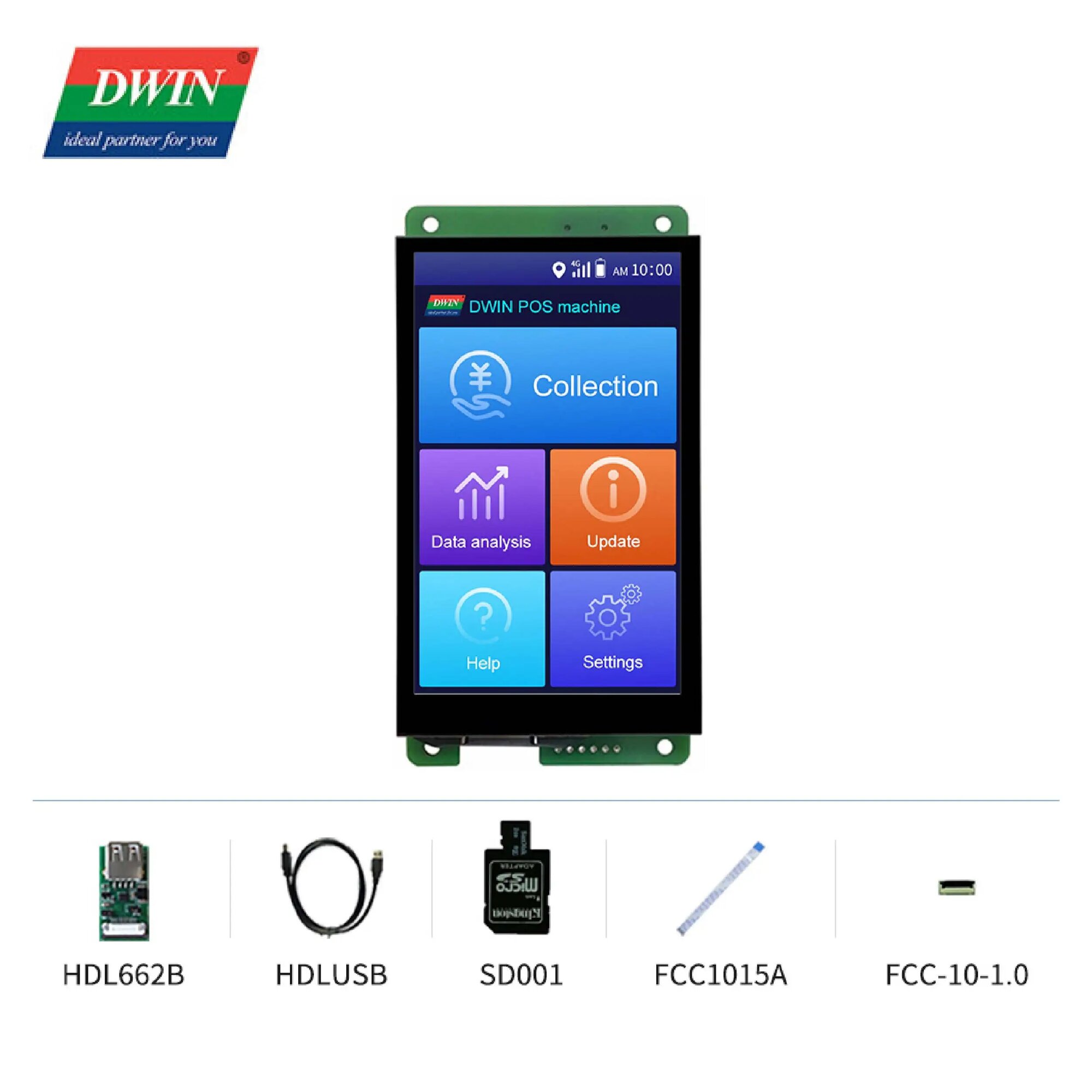 DWIN 4.3 дюймовый TFT LCD модуль DMG80480C043_02W WTC and Accessory