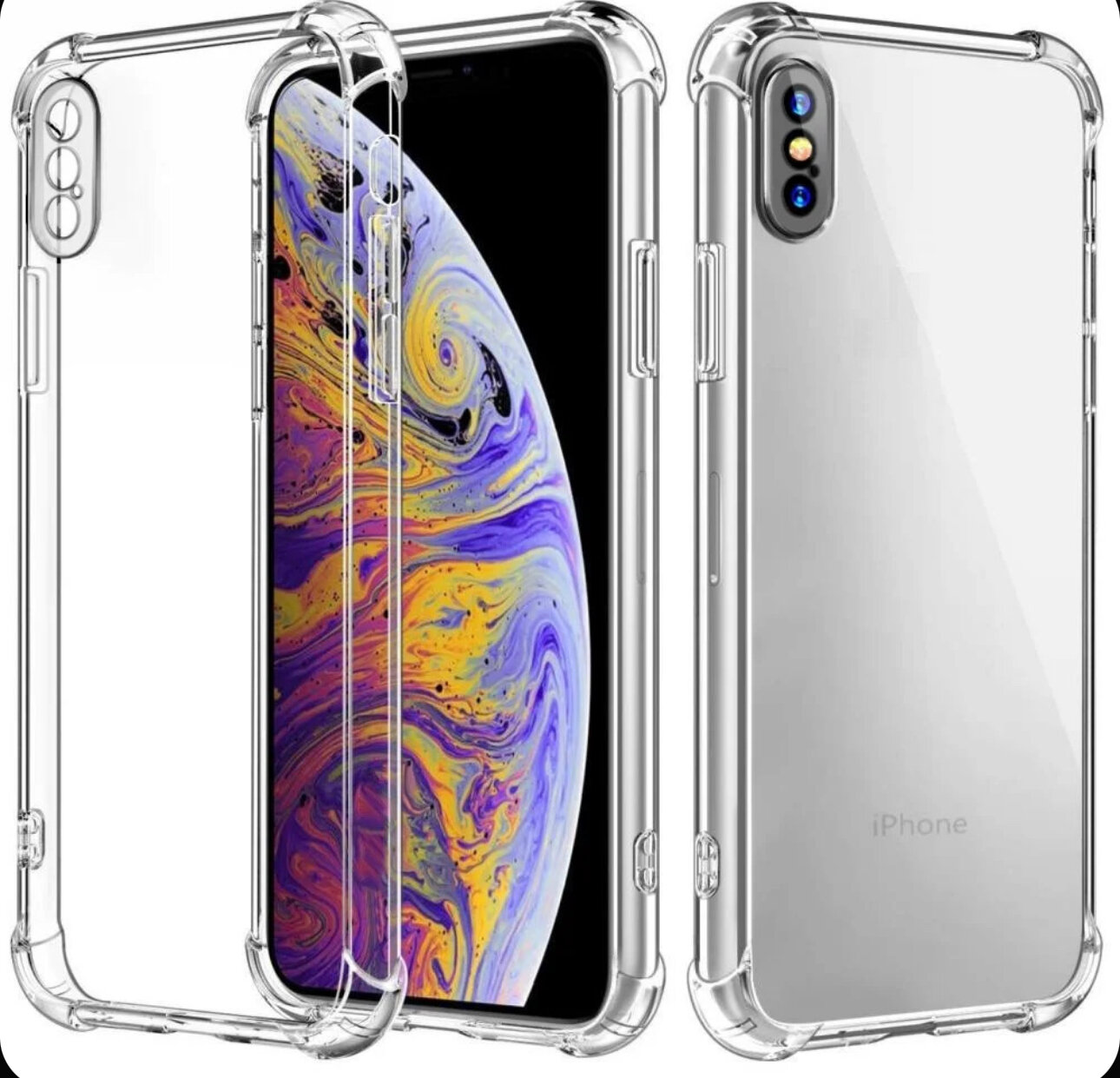 Силиконовый чехол iPhone X / Xs Прозрачный