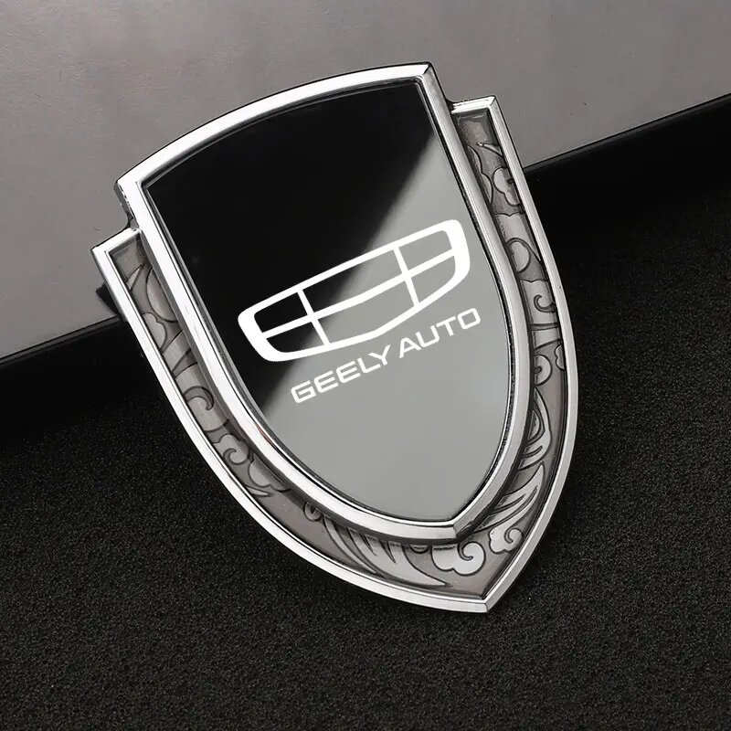 Автомобильная наклейка, эмблемы, боковая защита, значок, наклейка на кузов автомобиля для Geely Coolray 2019-2020 Atlas Boyue NL3 Emgrand X7 Silver-Mirror-Black