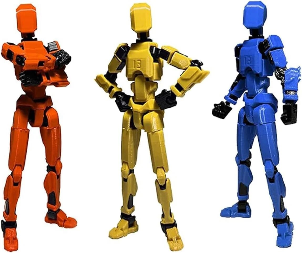Набор фигурок T13, фигурка робота Titan 13, напечатанная на 3D-принтере, фигурка робота robo 13, шарнирная, для коллекци