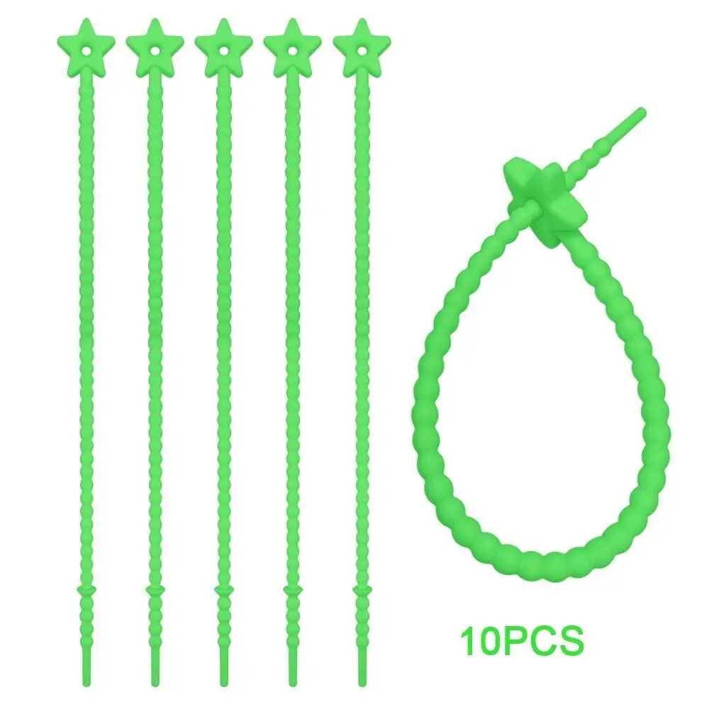 Силиконовые многоразовые стяжки для наушников Color 7