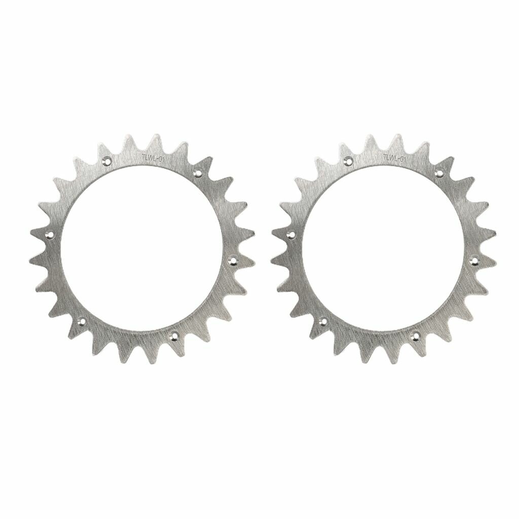 1 комплект из 2 штук, робот-газонокосилка 205 мм тяговое колесо с противоскользящим гвоздем, противоскользящее