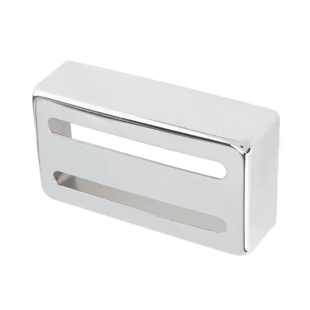 Крышка звукоснимателя хамбакера OriGlam медная для гитары LP Белый, Type B-Silver