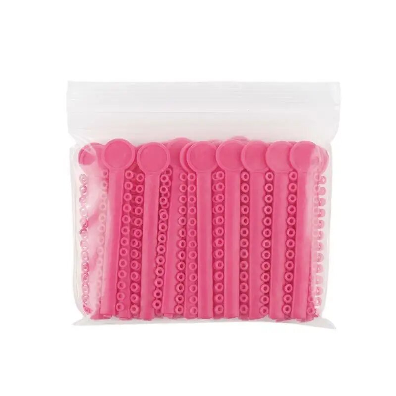 Ортодонтические лигатуры Xceldent, резиновые, 38 цветов 22-Peach Red