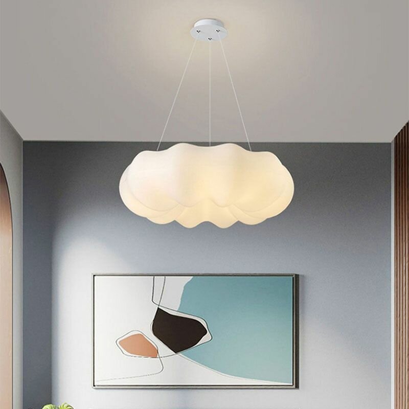 Современная Минималистская Светодиодная Люстра В Форме Белого Облака. Лампы Для Украшения Дома. Подходит Для Спальни, Гостиной, Столовой.