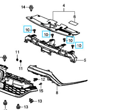 Болт, TORX буртик, 6X20 (Оригинал)