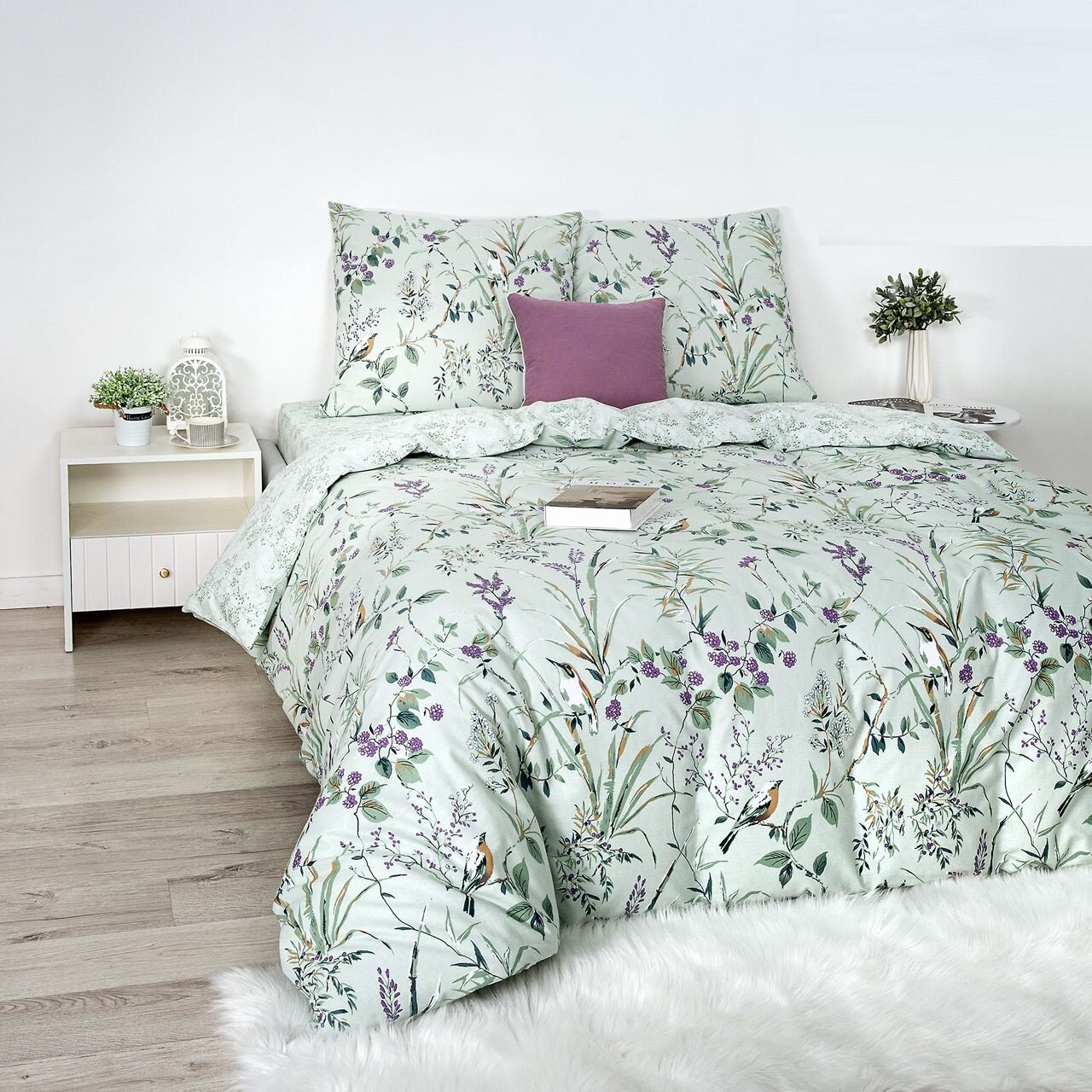 Постельное Белье 2-спальное с европростыней из Поплина Муза арт. 909