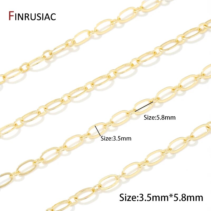 Цепь для бижутерии FINRUSIAC, 14k gold plated