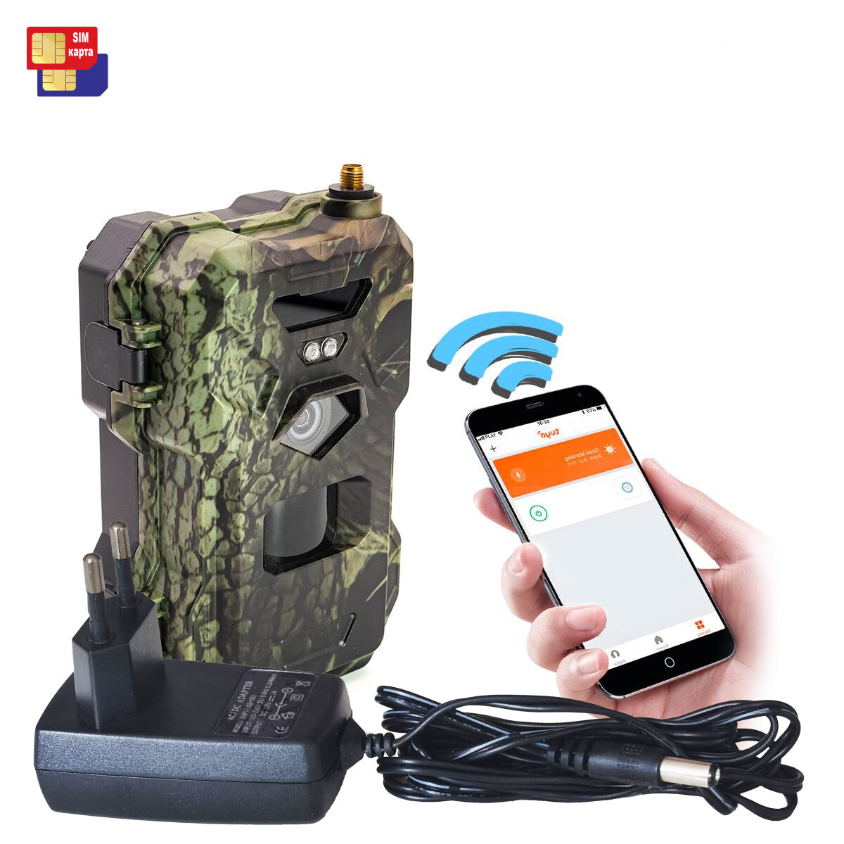 Лесная 2К/4G фотоловушка Filin HC-880 Pro-2K-TUYA (Ориг) (Y144578CH) с TUYA Smart. Фотоловушка с SIM картой для наблюдения за животными в лесу. Неви