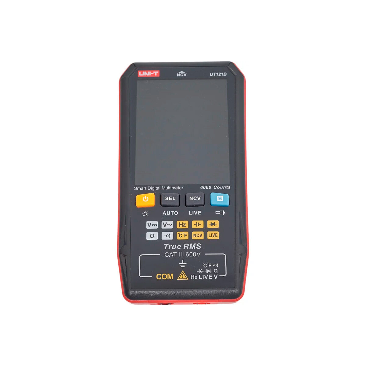 Мультиметр UNI-T UT121B, цифровой, карманный, с фонариком, подсветка, чёрный