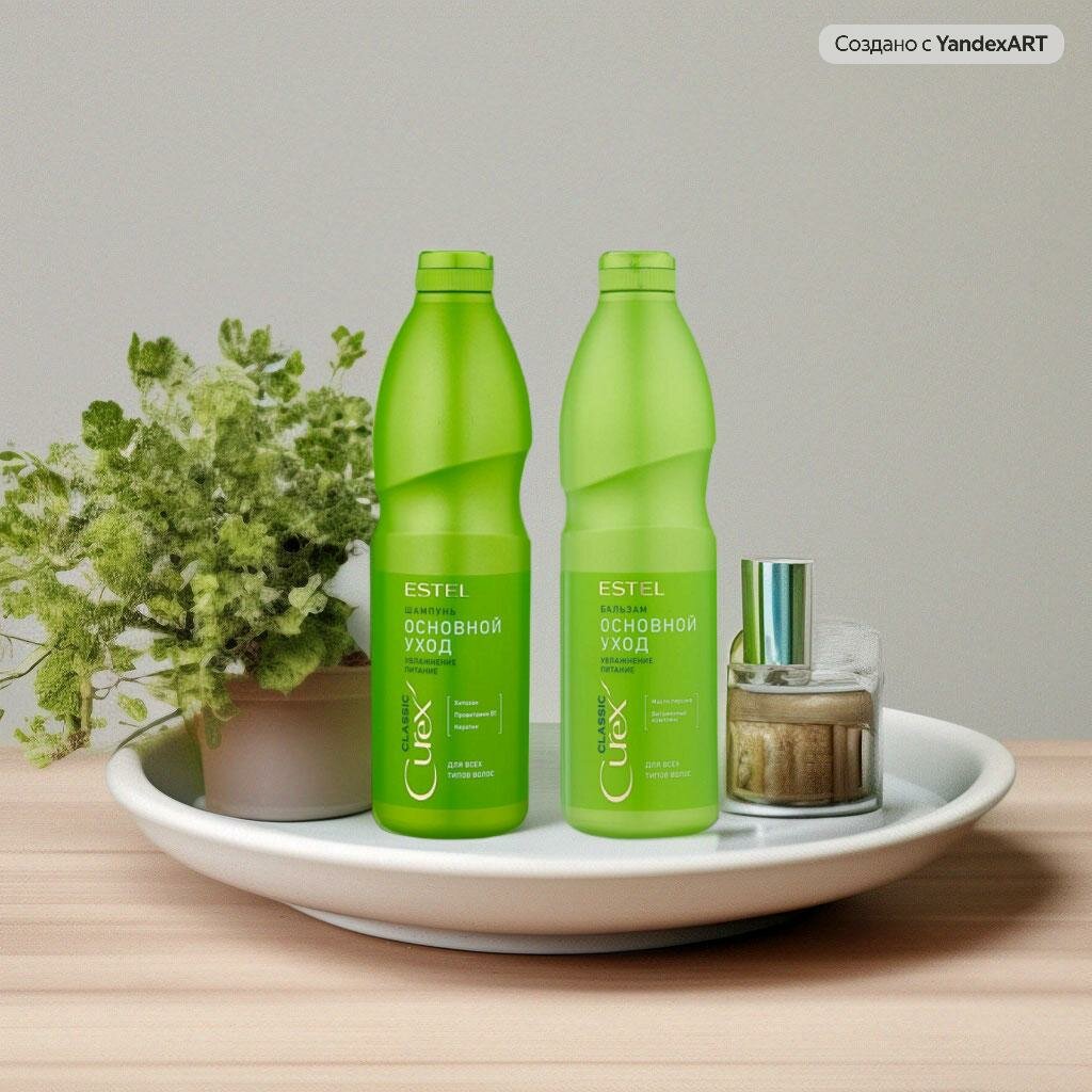 ESTEL Шампунь 1000 мл + Бальзам 1000 мл Curex Classic Основной уход