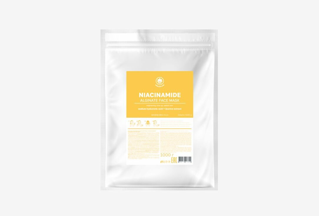 Альгинатная маска для лица NAME SKIN CARE niacinamide and peptide complex 1000 г