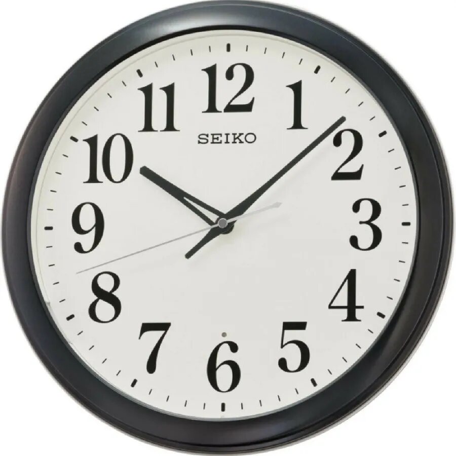 Часы Seiko QXA776KN, кварцевые, подсветка, чёрные, батарейки AA