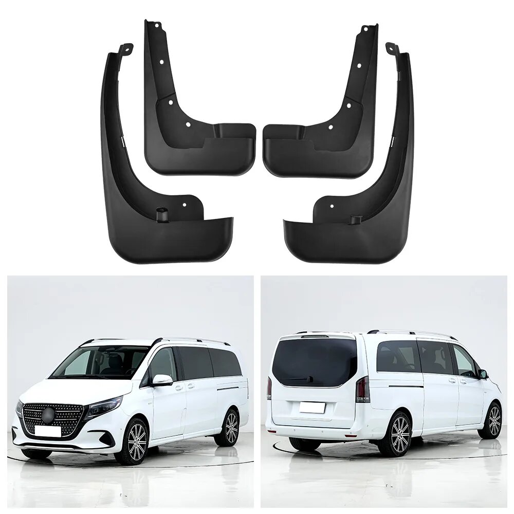 4 шт. брызговики подходят для Mercedes-Benz V-Class W447 EQV V300 2024 2025 2026 внешние брызговики брызговики аксессуары для крыльев