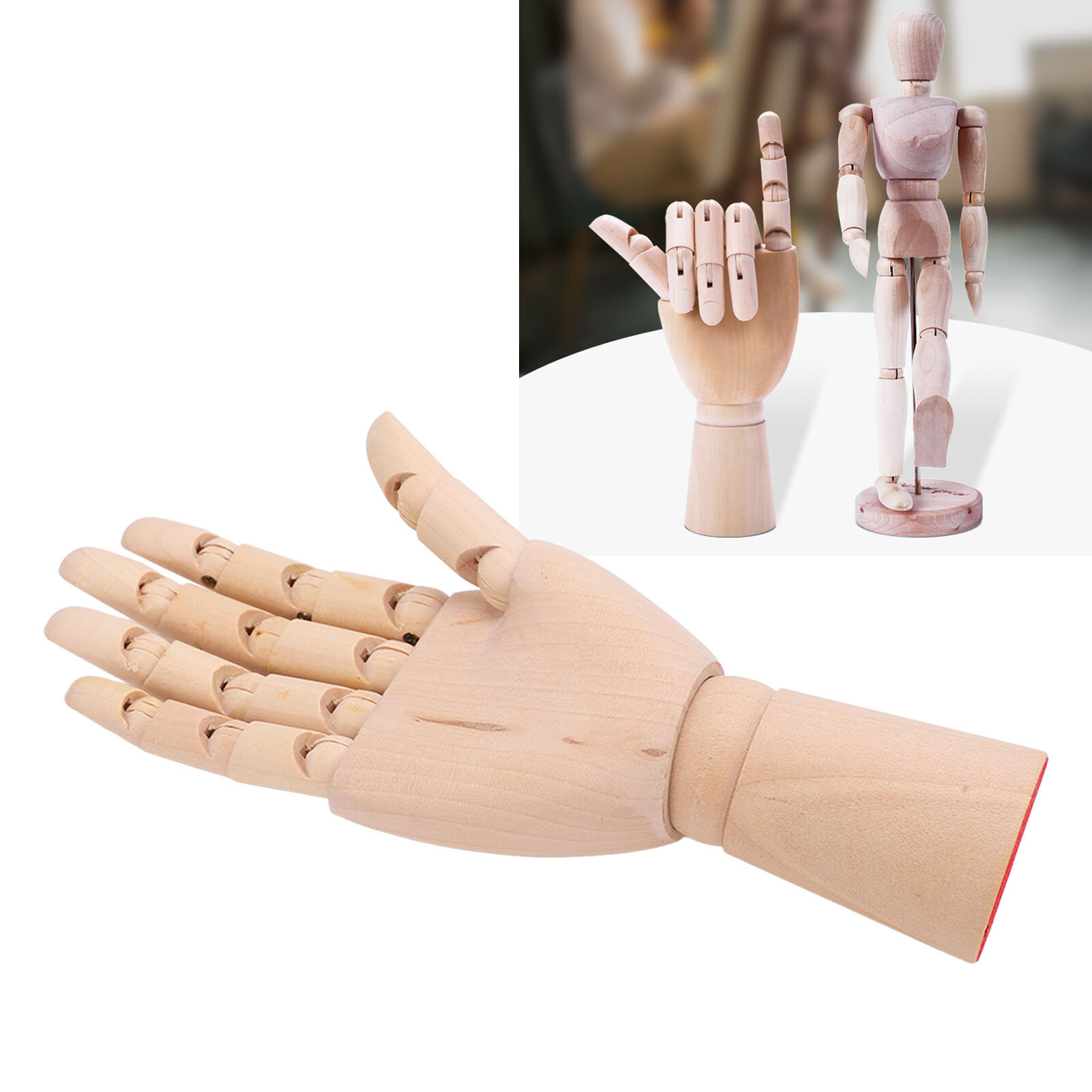 Деревянный манекен, рука, гибкие суставы, пальцы, манекен для рисования, рука для украшения дома, эскиз, подарок, реквизит для фотосъемки, правая рука