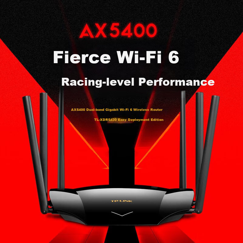 TP-LINK AX5400 Gigabit Wireless Router WiFi6 5G Dual-band High-speed Network Mesh Router Gaming Router Smart Home Wall-penetrating XDR5430 Easy Expansion Version