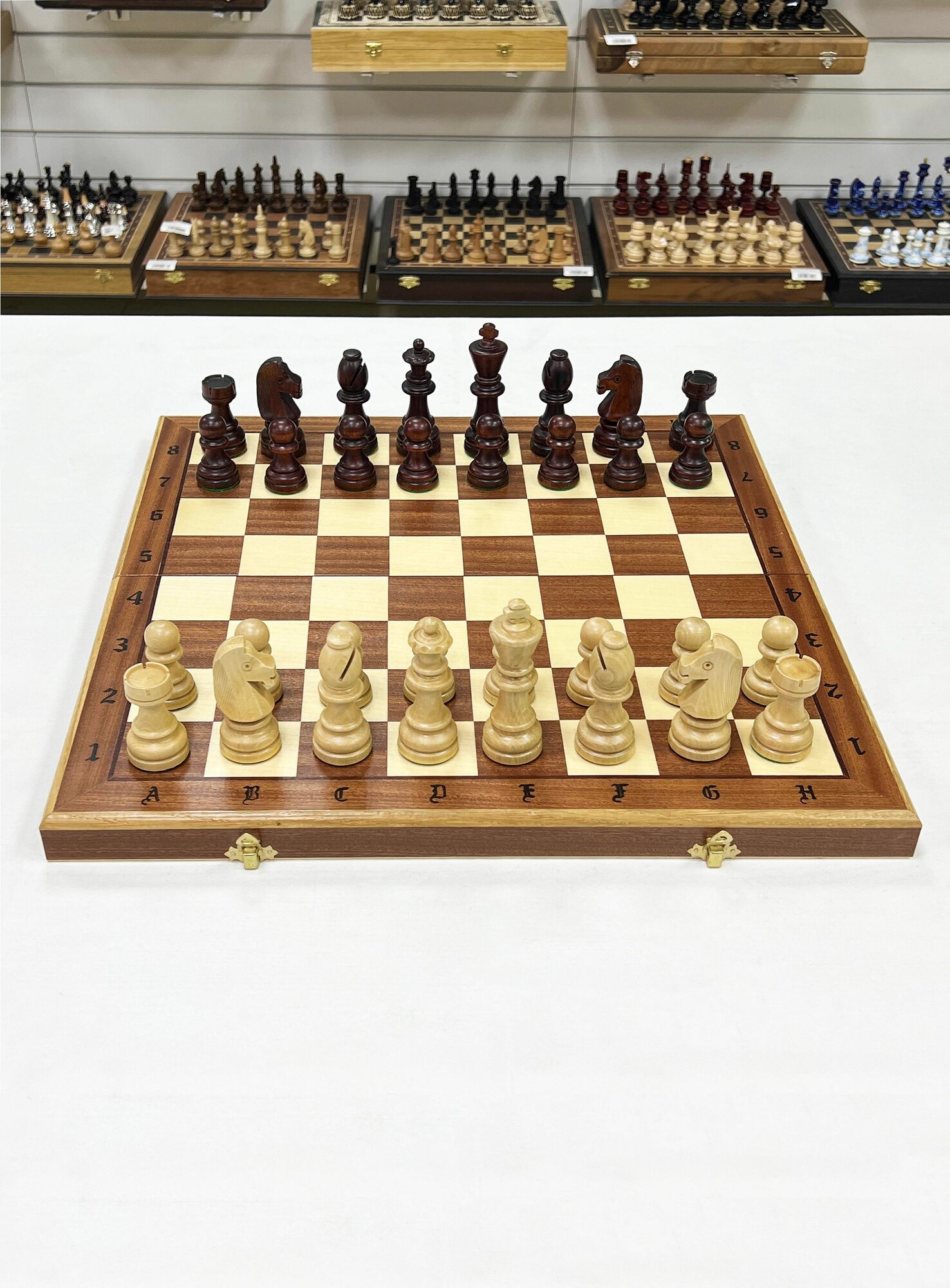 Шахматы деревянные турнирные большие 7 инкрустация