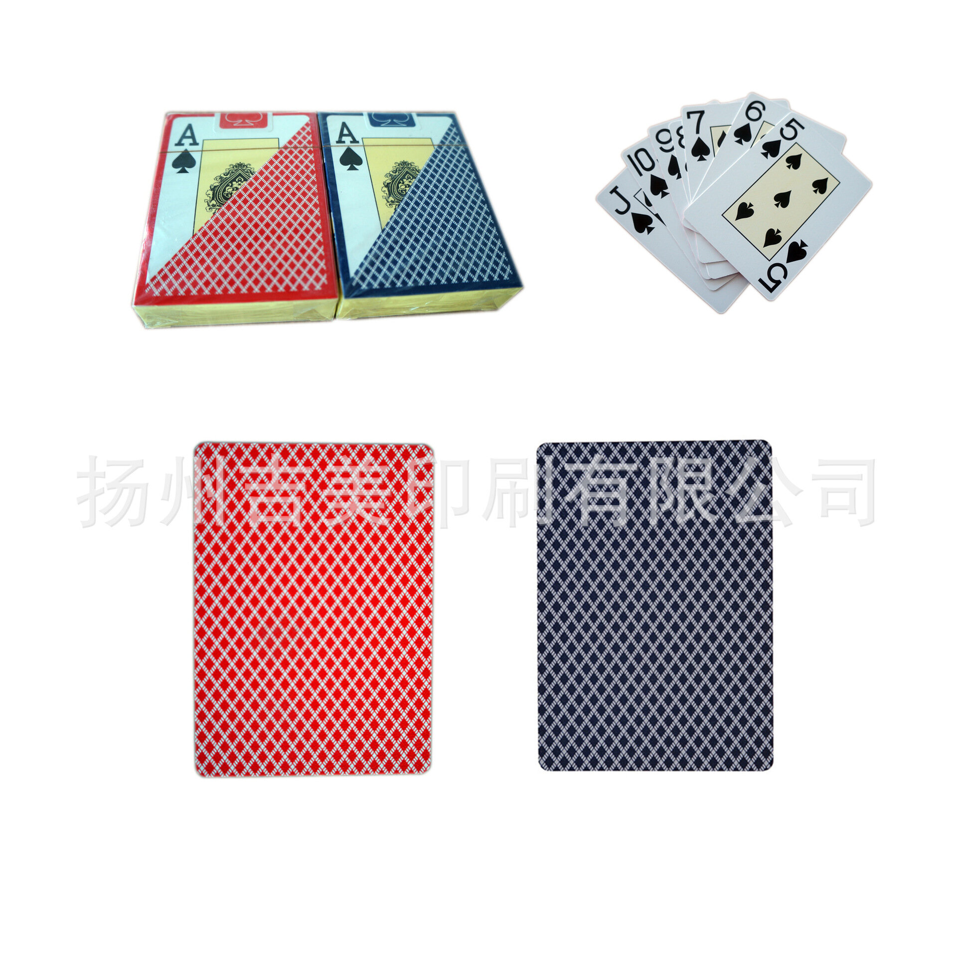 Техасские покерные карты, ПВХ, 0,32мм, с крупными символами, 1 шт