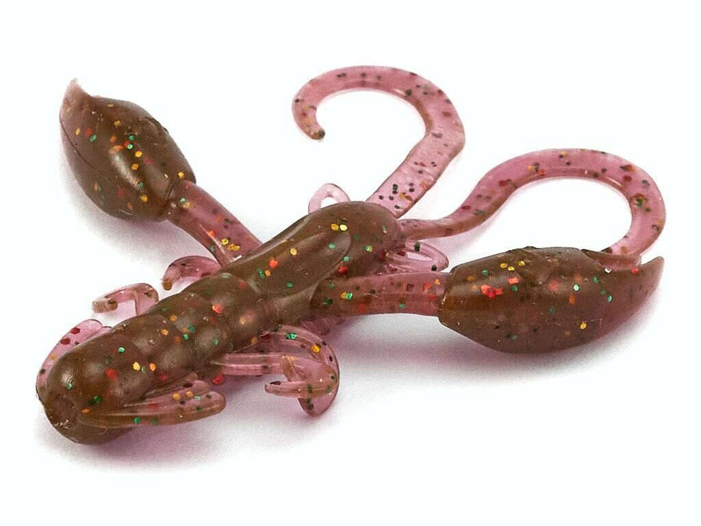 Приманки рыболовные силиконовые Твистеры съедобные lucky john Pro Series ROCK CRAW 2.8in (07.20)/S14 6шт. набор снастей для зимней и летней рыбалки резиновые рыбки, искусственные наживки