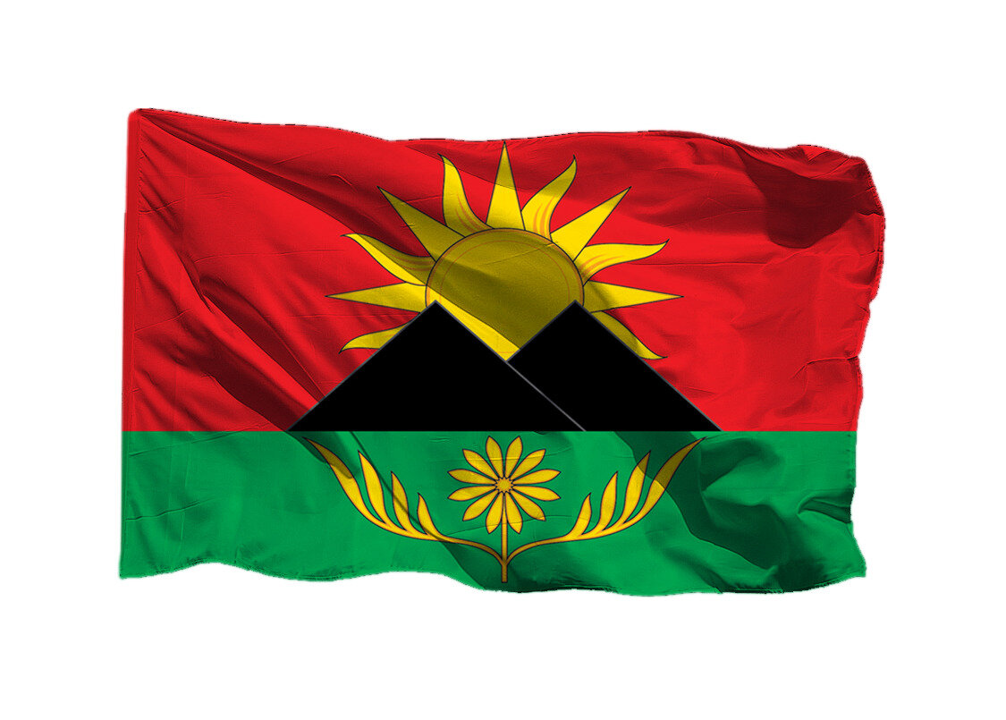 Флаг Гуково на сетке, 70х105 см - для уличного флагштока