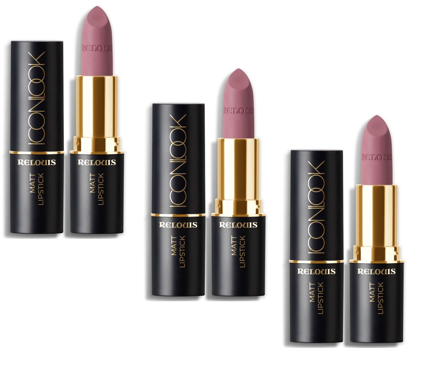 Помада матовая Relouis Icon Look тон 02 Sexy Stranger , 3 шт