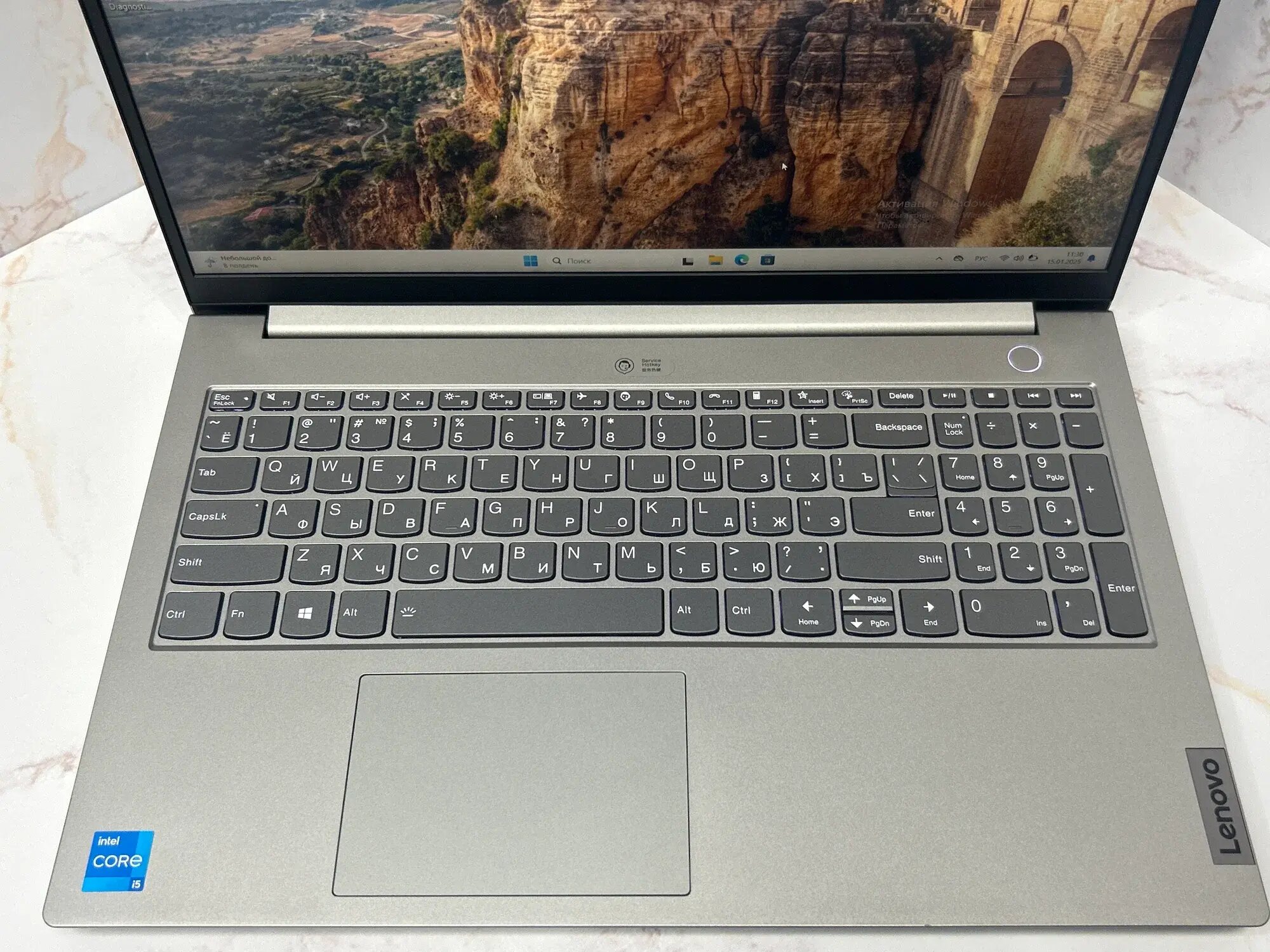 Ноутбук Lenovo ThinkBook 15 Gen 2 (20VE0055RU) 15.6"/Intel Core i5-1135G7/RAM 8GB/SSD 256/Intel Iris Xe Graphics/1920*1080/IPS/DOS/Подсветка кл-ры: LED/Сервый. Состояние: B1