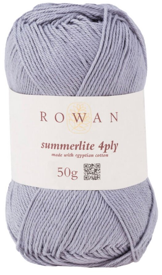 Summerlite 4ply /Саммерлайт 4-х ниточная/ пряжа Rowan, 9802179 (422, still grey (серый цвет с голубоватым отливом), серый)