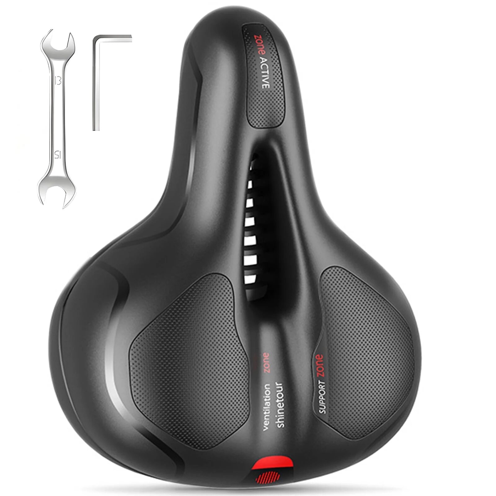 Велосипедное сиденье, мужское и женское велосипедное сиденье, гелевая подушка для велосипеда, удобное широкое, толщина 9