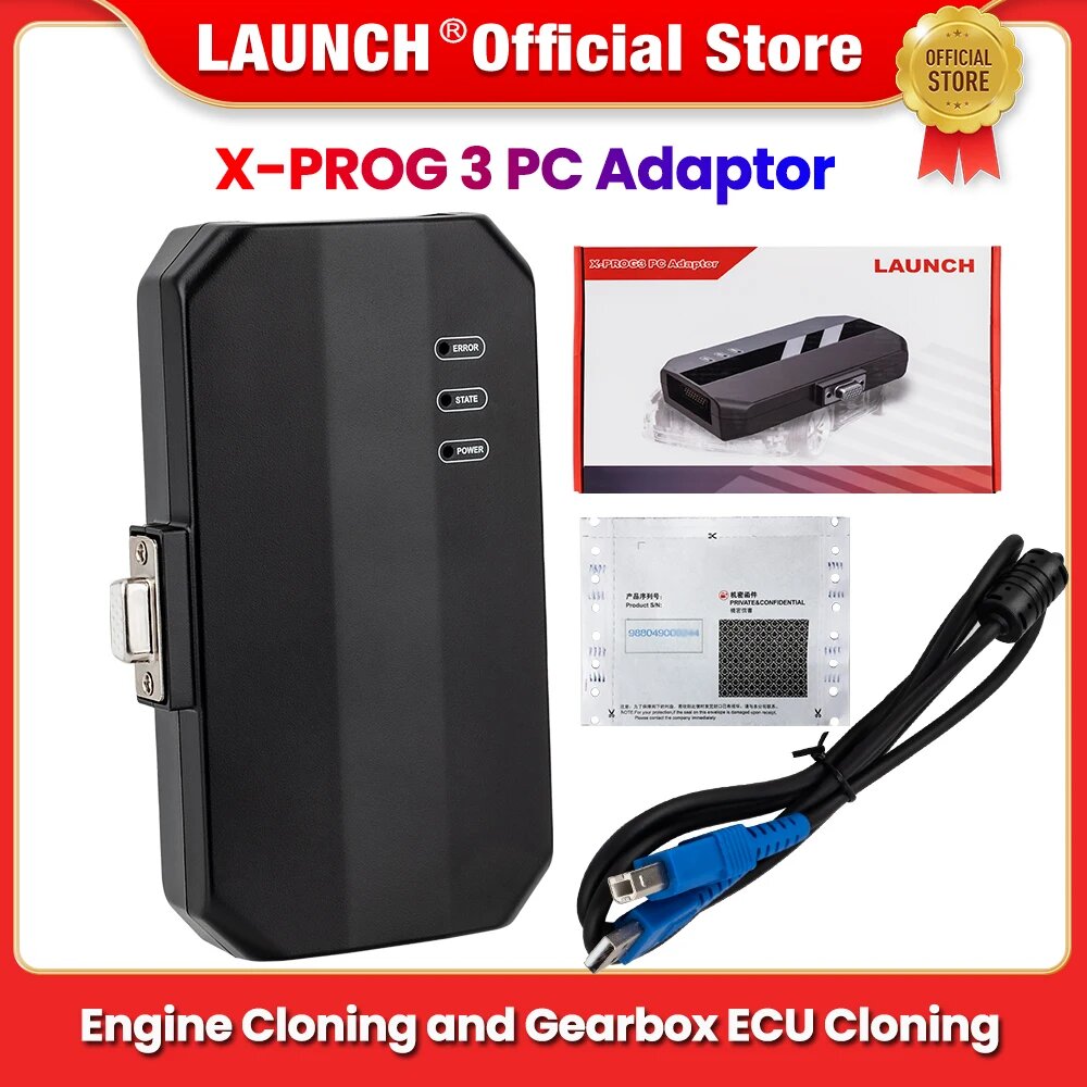 LAUNCH X431 X-PROG 3 ПК Адаптер Инструменты Двигатель Коробка передач ЭБУ Клонирование Иммобилайзер Программист Пара с XPROG 3, работа с программным обеспечением для ПК