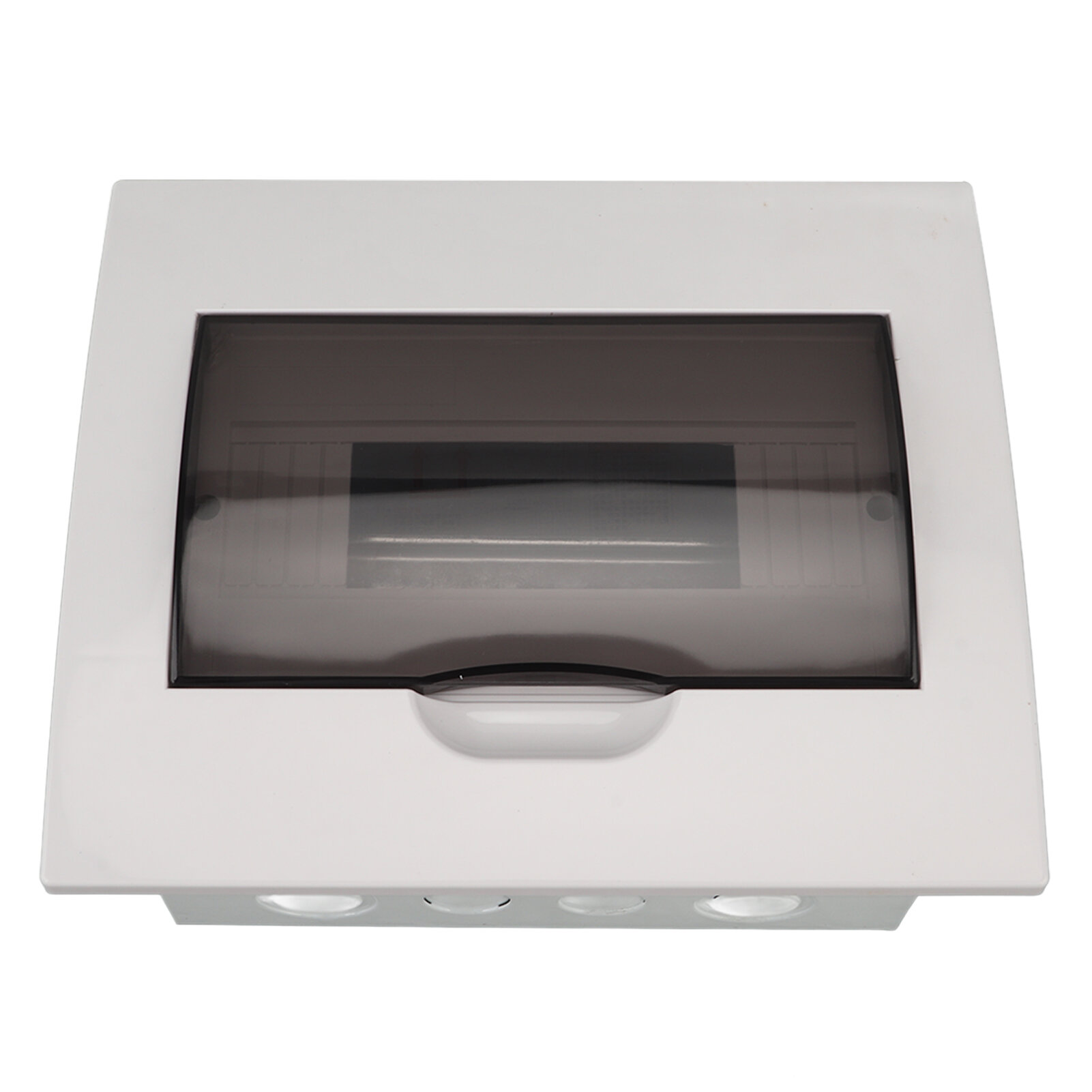 10-канальный распределительный щиток для внутренней установки с прозрачной крышкой, скрытый распределительный щиток с DIN-рейкой, корпус электрического щита для безопасности дома и офиса