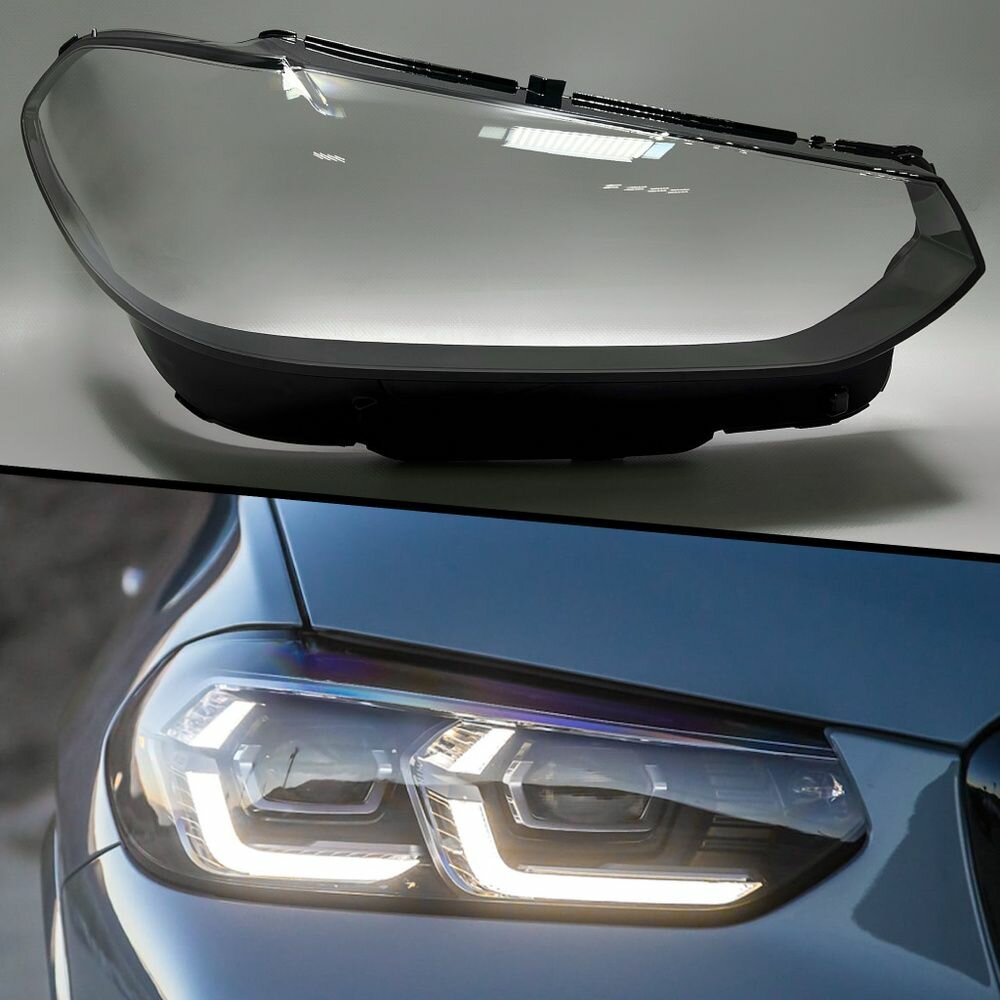 Стекла фар для BMW X3 G01 Рестайлинг 2021-2024 Комплект / Стекла на БМВ Х3