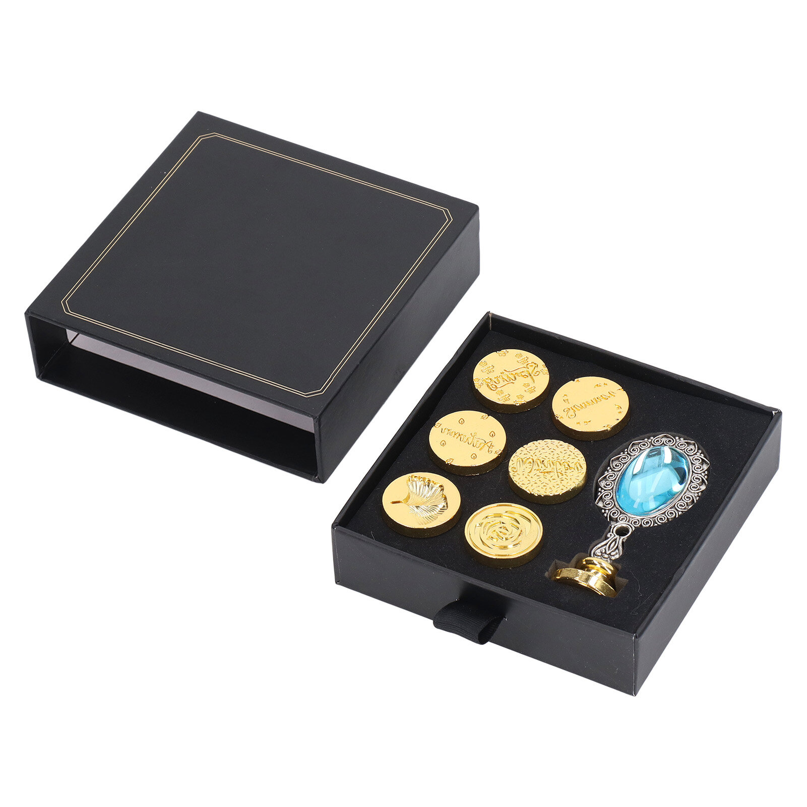 Набор штампов с восковой печатью, съемная конструкция, для писем, конвертов