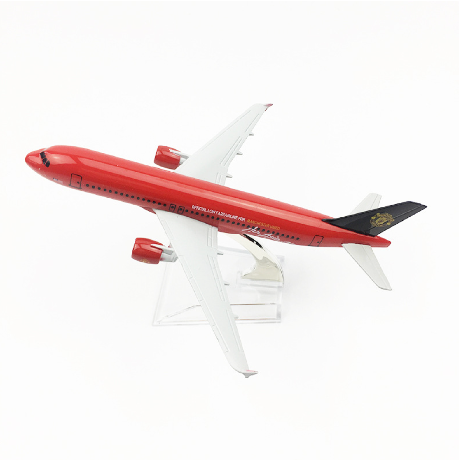 AirAsia Металлическая модель самолета Airbus A320 на подставке