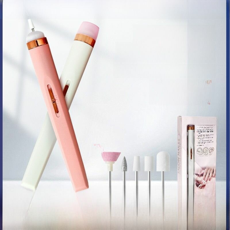 Мини USB электрическая шлифовальная машинка для ногтей 5 в 1 шлифовальная машинка для ногтей с бриллиантовой портативной мини-машинкой для маникюра