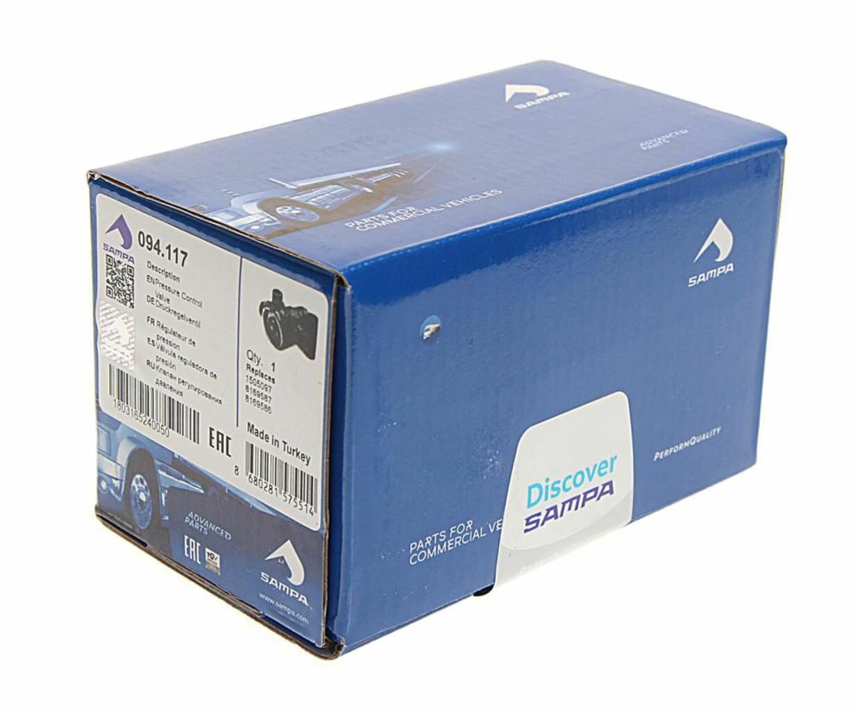 Клапан ограничения давления 8.5Bar для МАН, Мерседес арт 094117 SAMPA