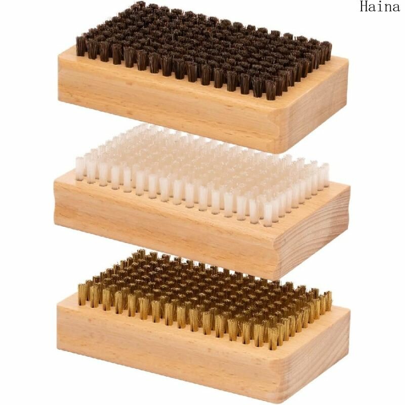 3 шт, набор щеток для сноуборда - латунь / нейлон / конский волос