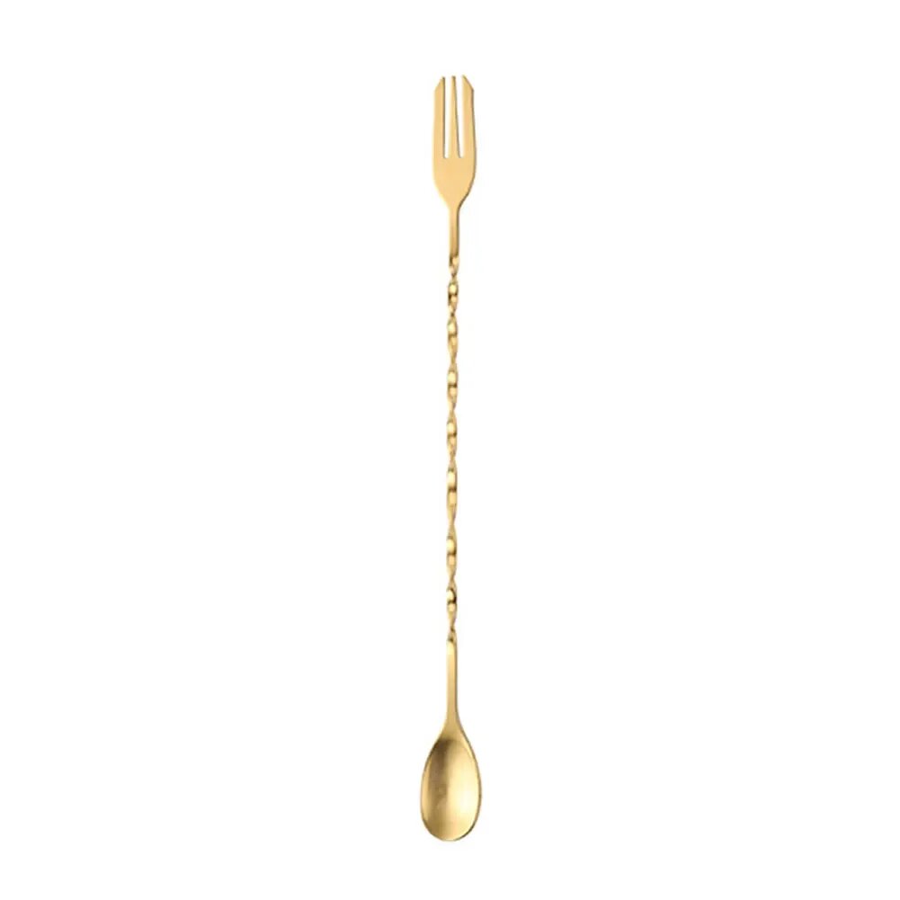 Ложка-вилка для коктейлей Gold 32.3cm