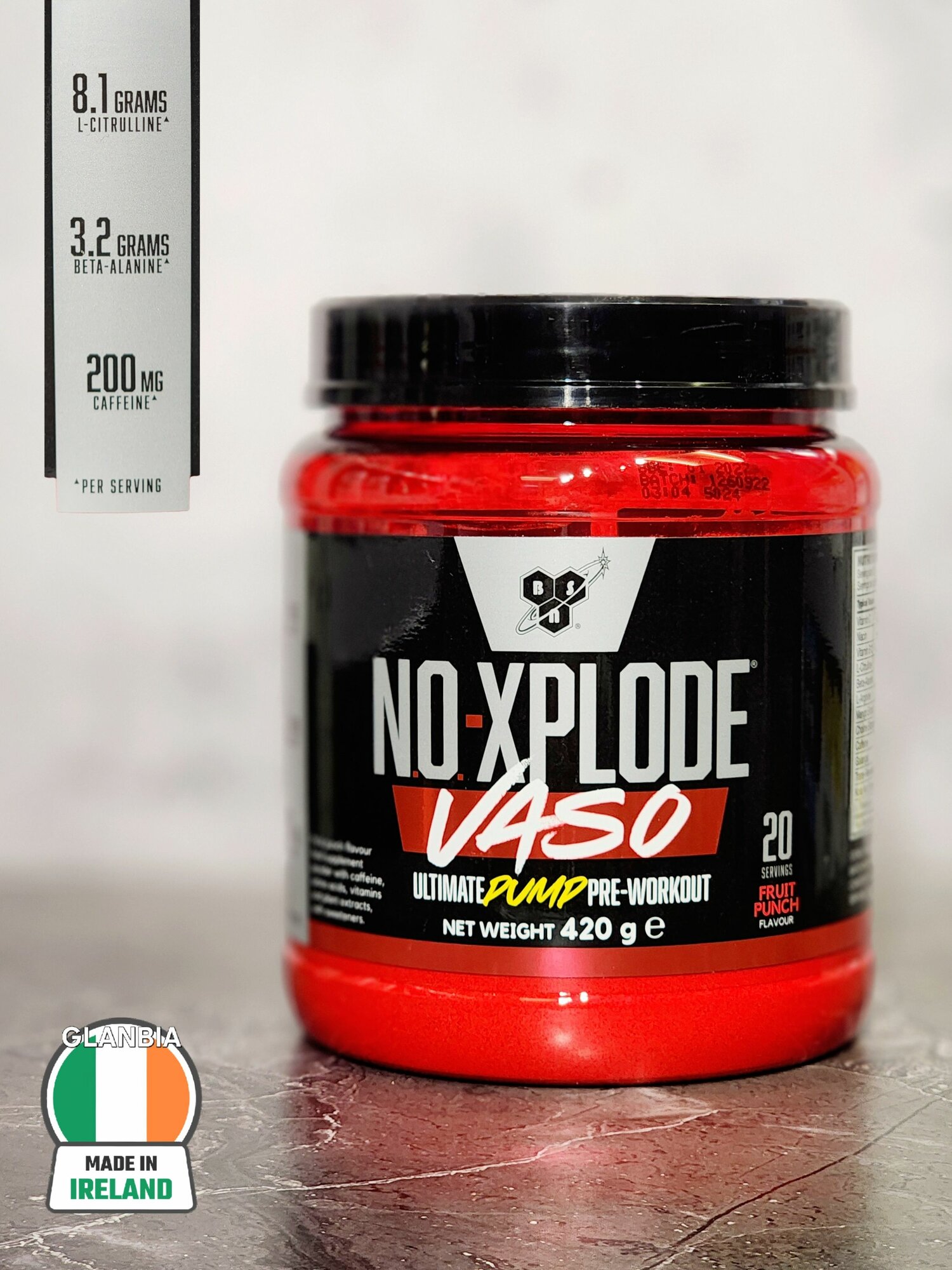 Предтренировочный комплекс BSN N. O.-Xplode VASO (420 г) со вкусом Фруктовый пунш