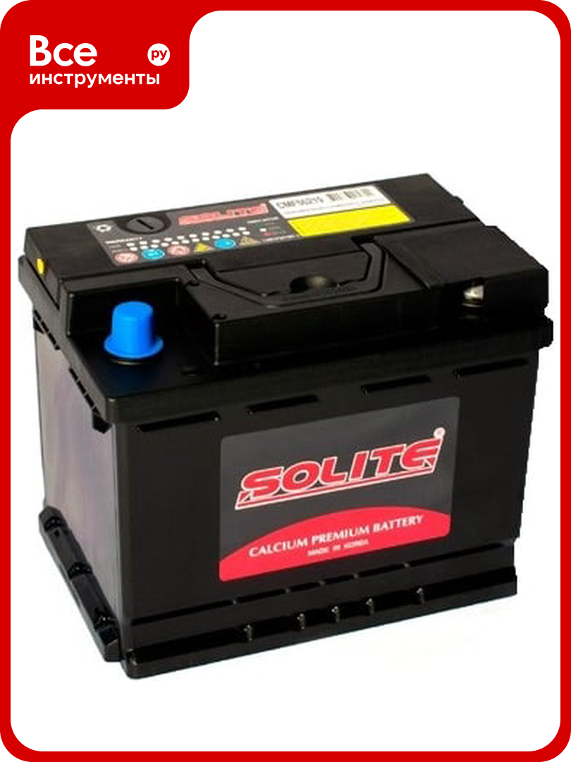 Аккумуляторная батарея SOLITE 6СТ62 242х175х190 CMF 56219, холодного запуска двигателя