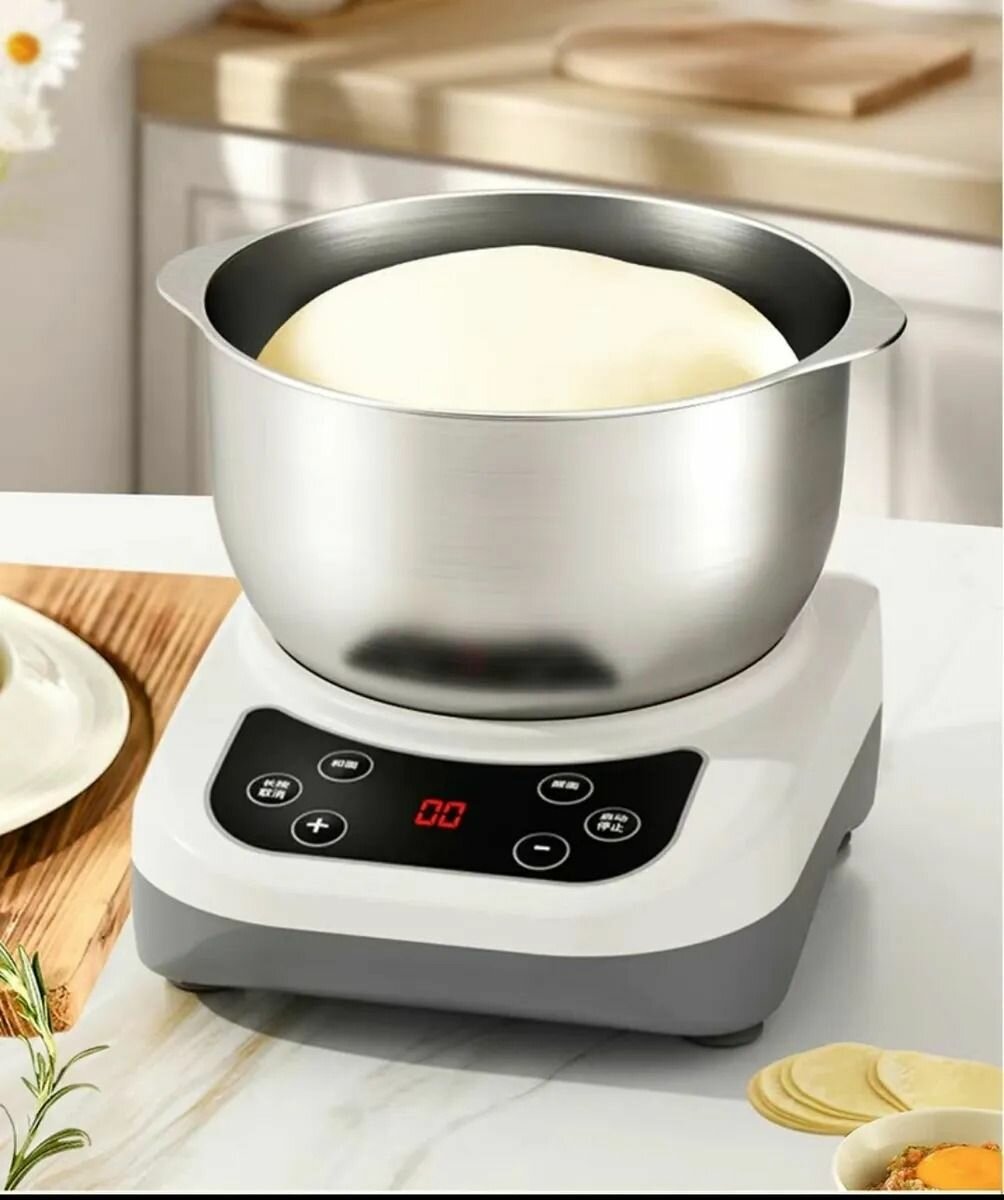 Тестомес-множитель 2 в 1 для пельменного дрожжевого крутого теста с подогревом