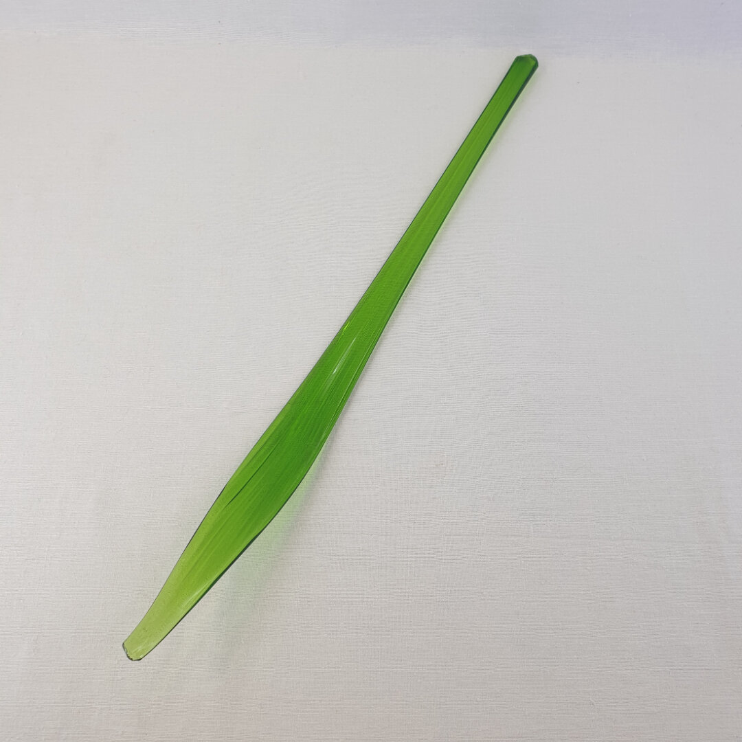 Декоративный листик, цветное стекло, сколы, винтаж СССР