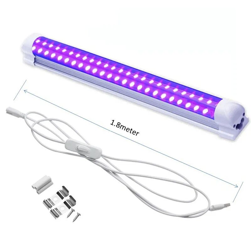 УФ-лампа UVRADI 365/395 нм, 10W 365nm, USB plug