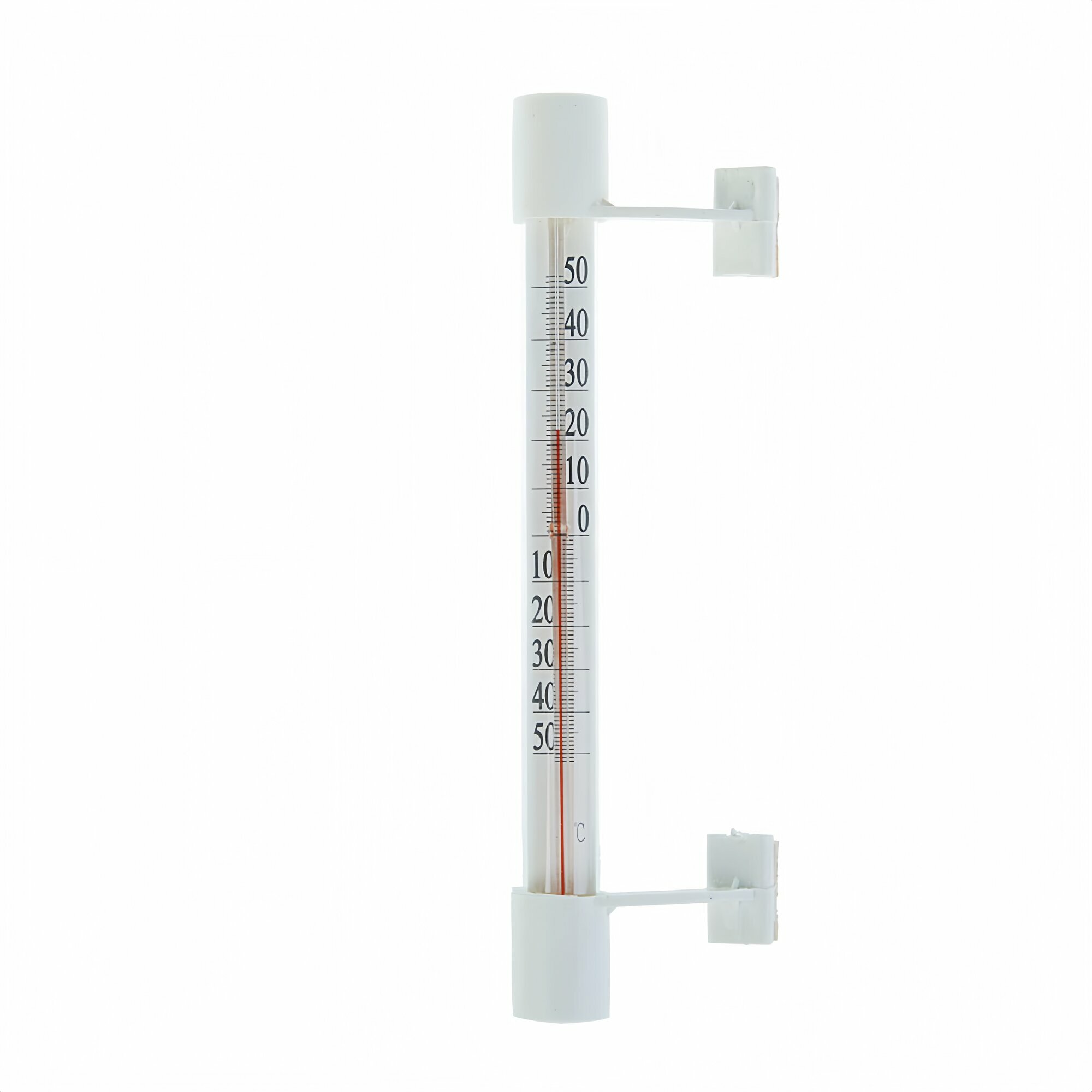 Термометр оконный Липучка Т-5, , от -50 до +50°C, стеклянный, белый, 1шт