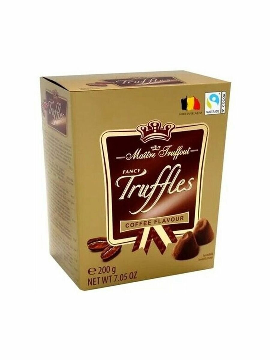 Конфеты Maitre Truffout трюфель со вкусом кофе 200 гр (Бельгия)