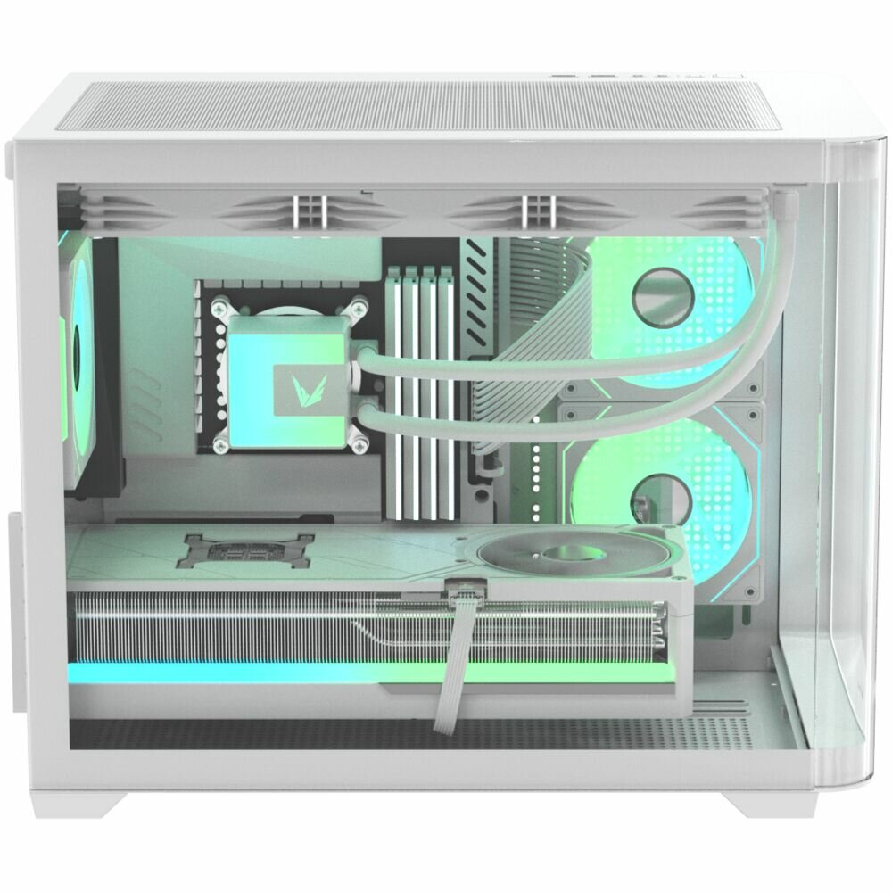 Корпус MicroATX Minitower Formula Crystal U2M Floe White — фото 1