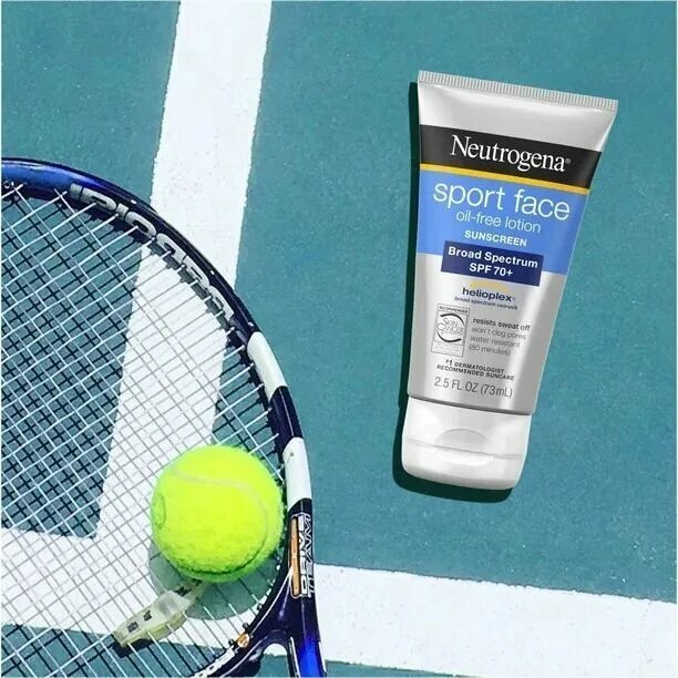 Neutrogena, Солнцезащитное средство для лица Sport Face без масла, SPF 70+, 73 мл, крем от солнца