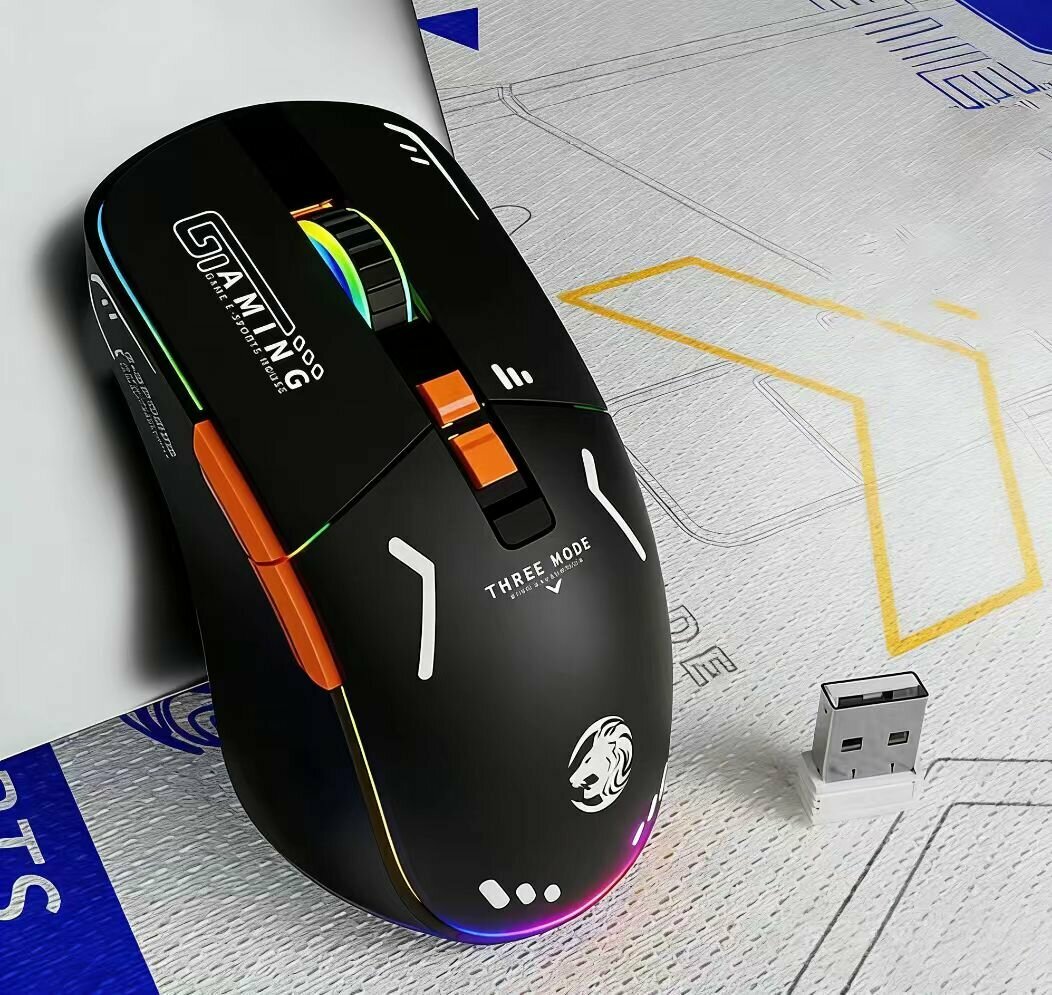 Бесшумная игровая мышь EWEADN G308, черная.