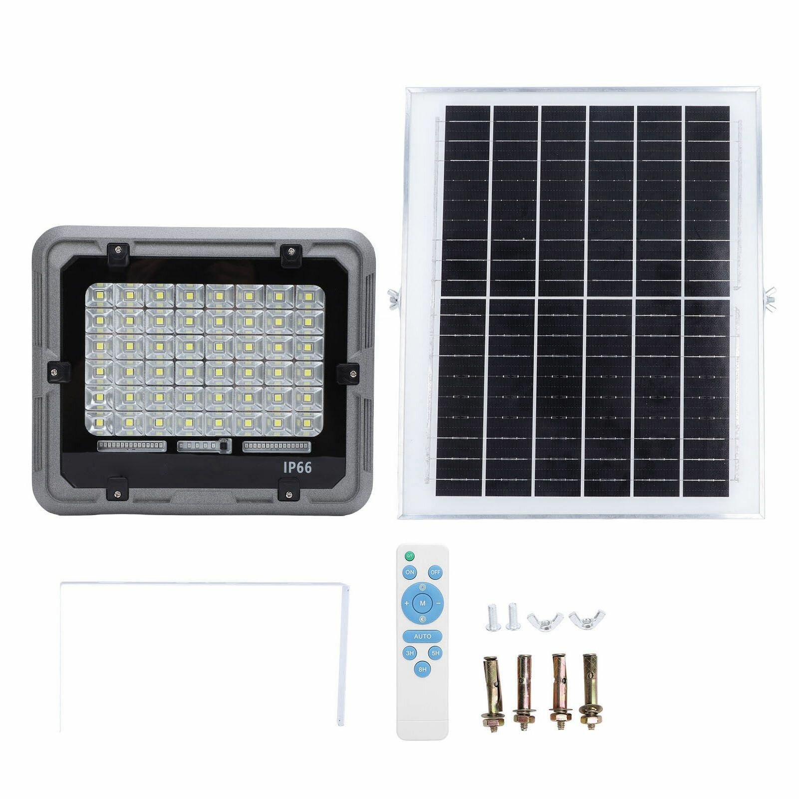 Солнечный прожектор 200Вт 48LED (1000ЛМ)