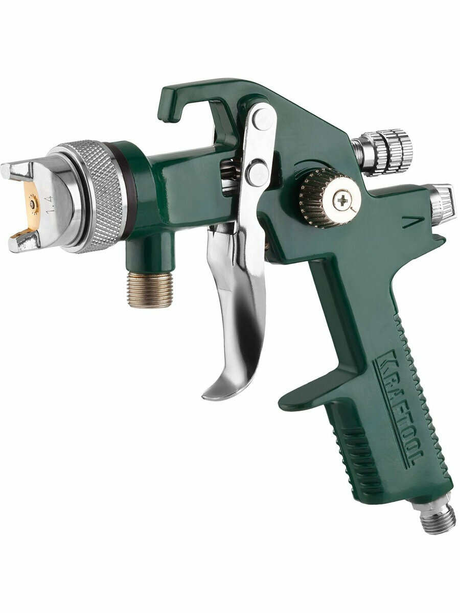 Краскораспылитель пневматический Kraftool AirKraft 06520-1.4, алюминиевый бак, 1 л